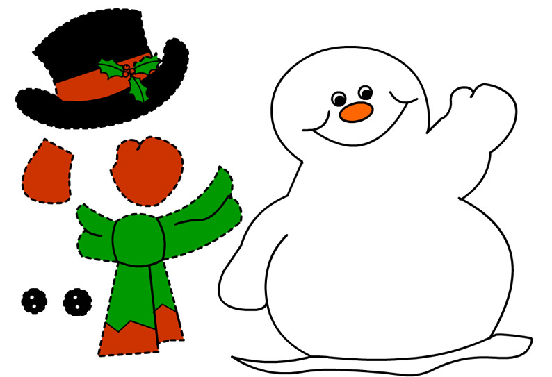 SILUETE cu Oameni de Zapada pentru copii / Oameni de Zapada pentru ...