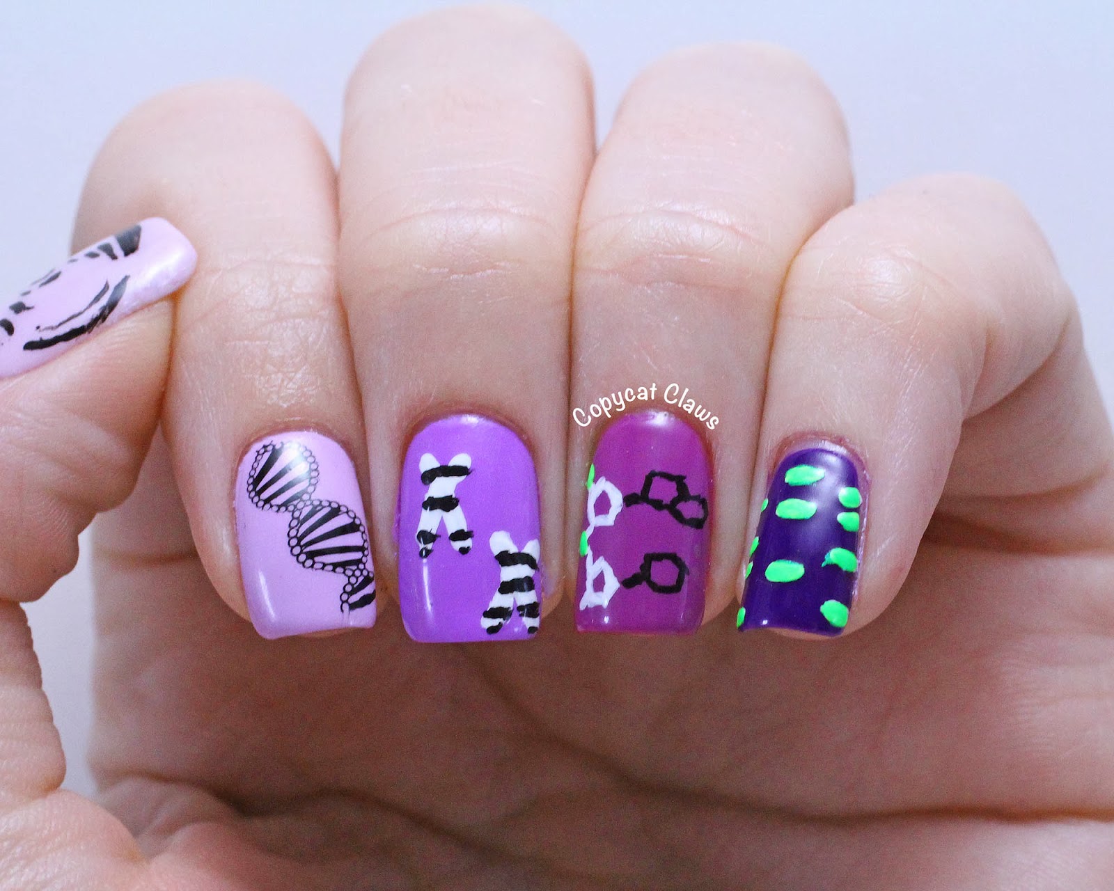 Copycat Claws: DNA Nail Art