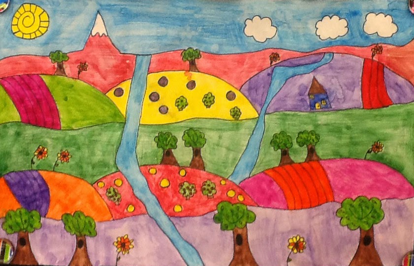 art inklings: Drawing Landscapes with Depth