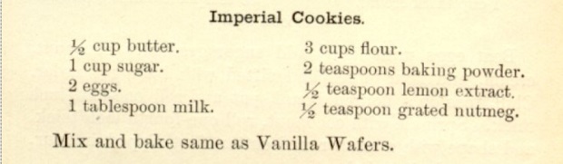 Hauntingly Good and Vintage Recipes from Long Ago: Imperial Cookies, a ...