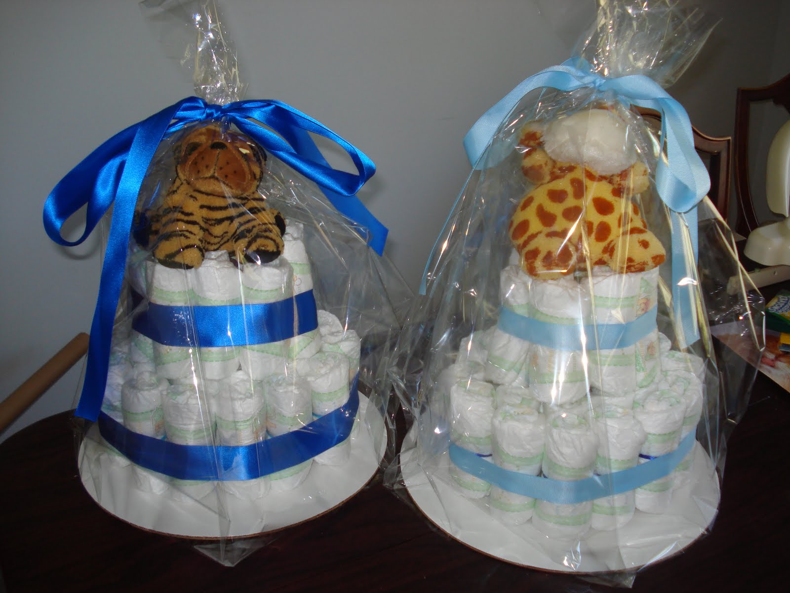 C & B Creations: Twin Mini Diaper Cakes