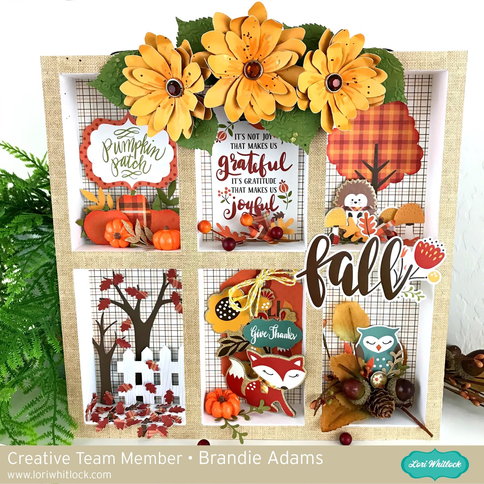 Conviviality Crafts: Fall Shadow Box Tutorial