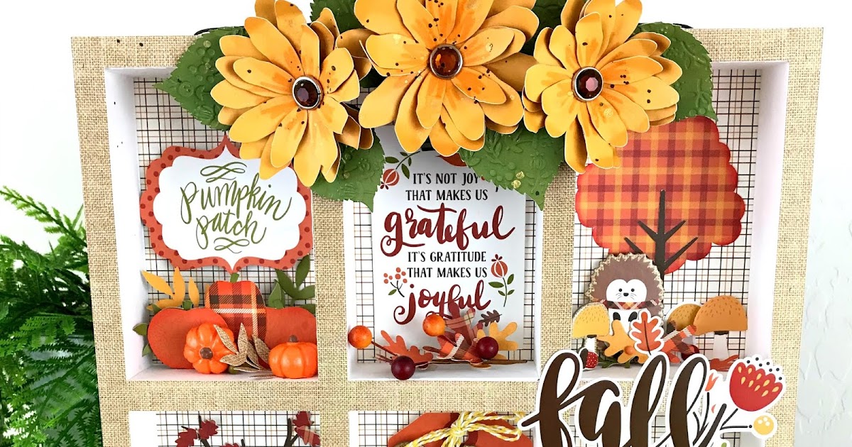 Conviviality Crafts: Fall Shadow Box Tutorial