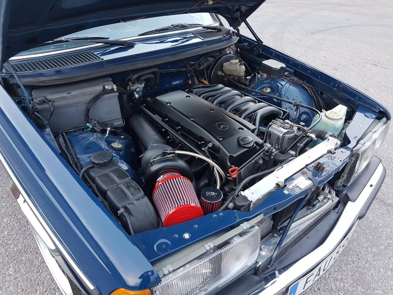 Old Mercedes Benz cars: Mercedes 300D W123 with om606 engine, 1985