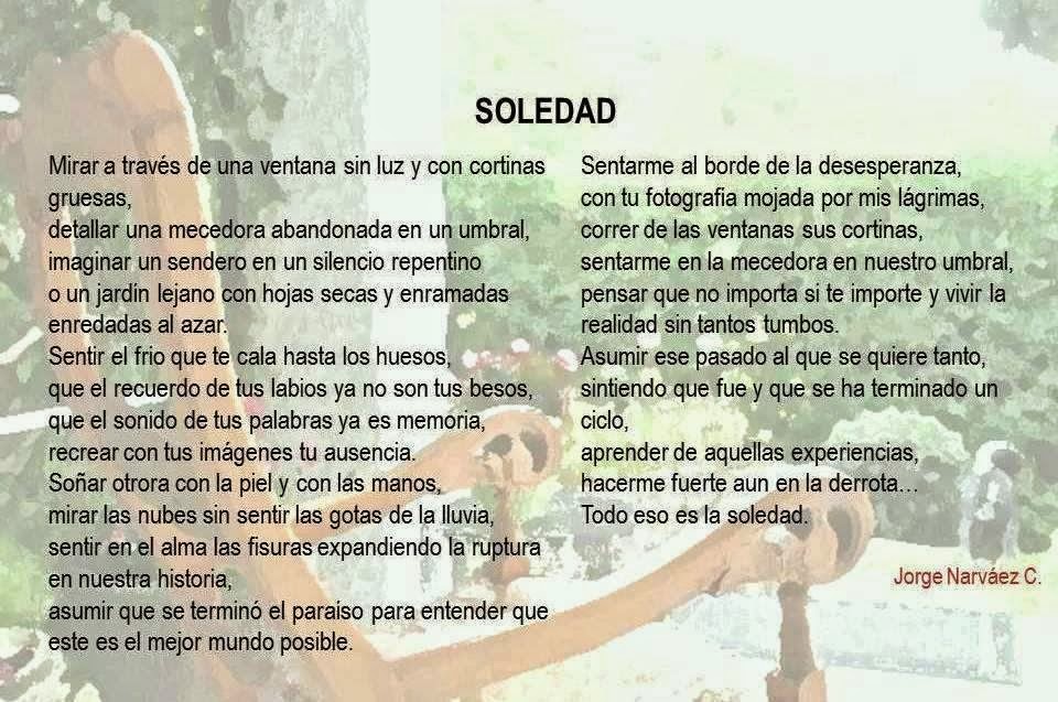 CUENTOS URBANOS Y OTROS POEMAS: SOLEDAD