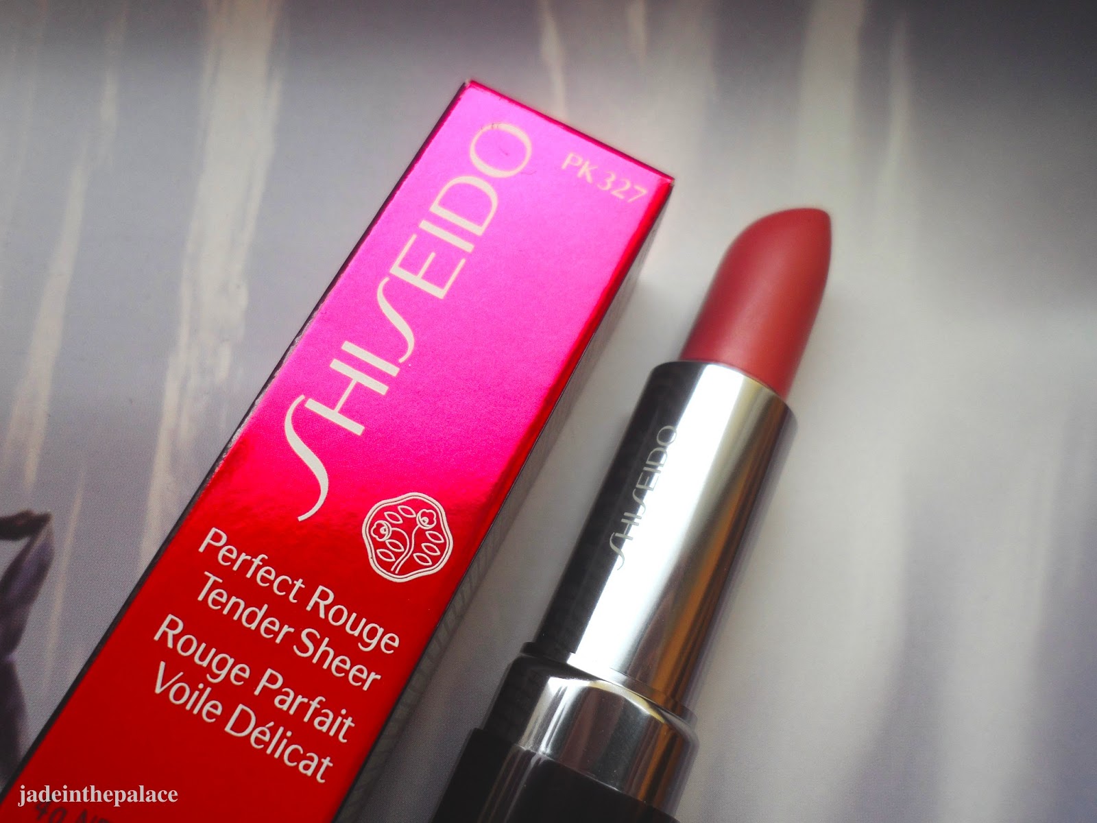 Jade in The Palace: Shiseido Perfect Rouge Tender Sheer - PK 327