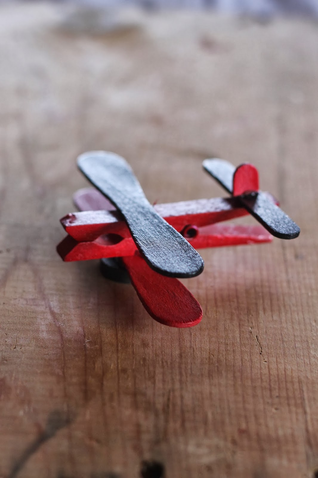 Where Your Treasure Is: Clothespin Airplane Party Favors