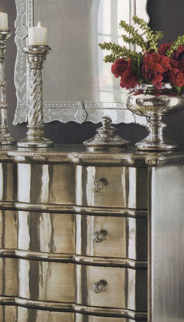 Suzy Homefaker: Silver Metallic Painted Furniture