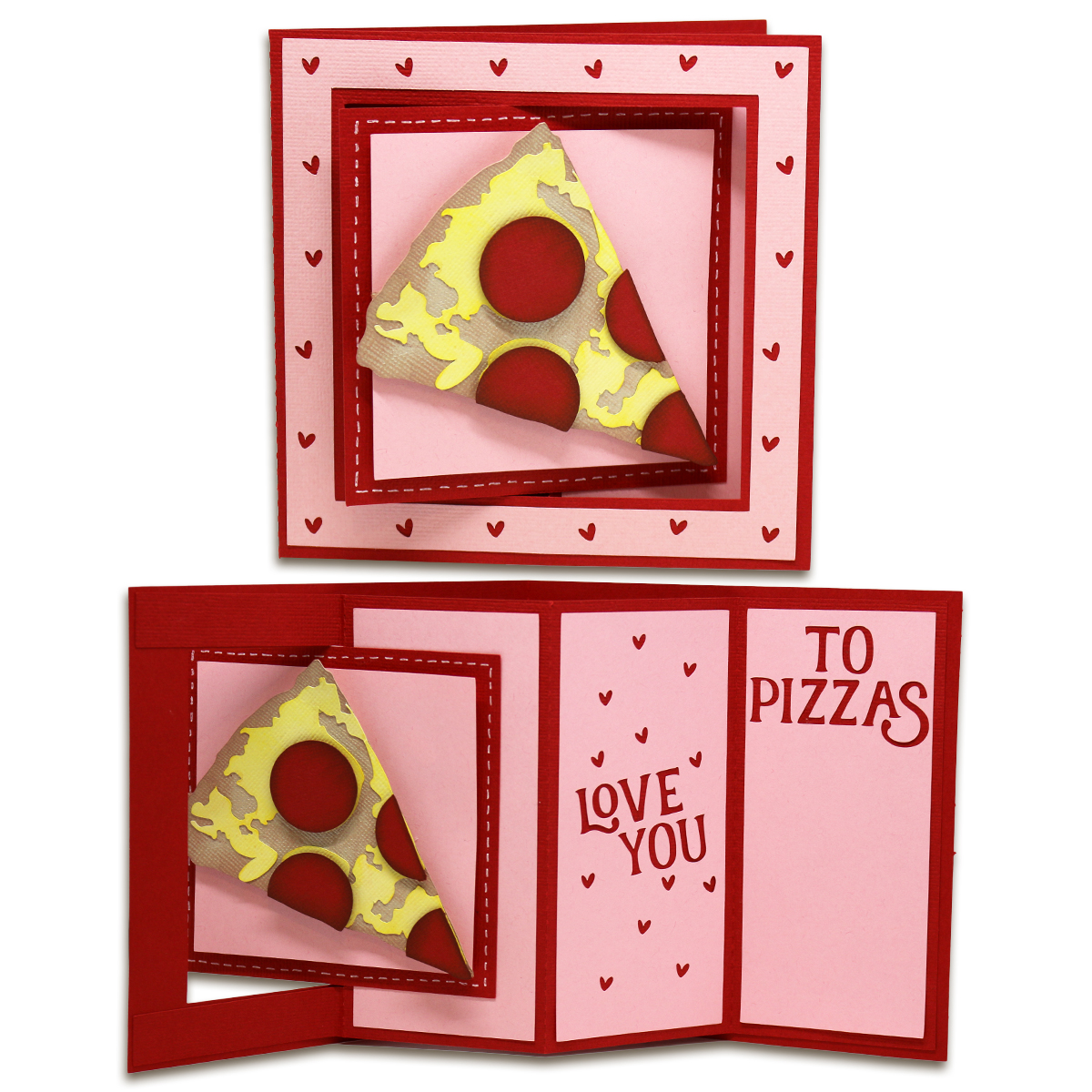 Valentine's Day Window Lever Cards | Bits of Paper