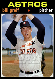 1971 Baseball Card Update: 1971 Houston Astros (4thT): 79-83, .488, 11GB