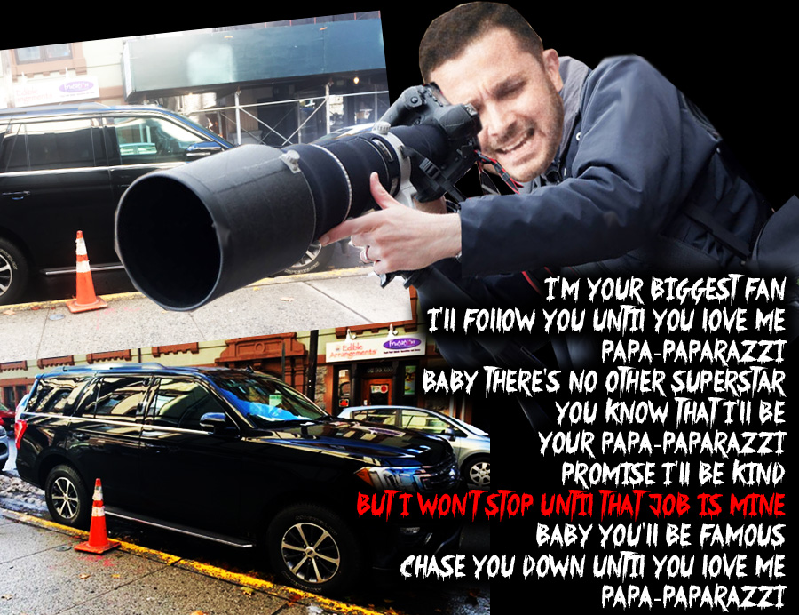 DeFusco caught photographing the POLICE CAR used by Mayor's security ...