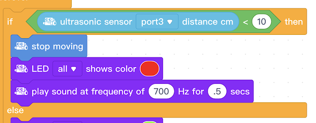 Stuff and Nonsense...: Autonomous Car - mBlock Coding Explanation