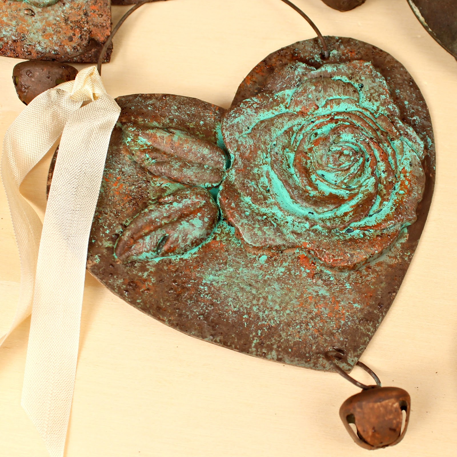 Mark Montano: Cardboard and Hot Glue Rusty Valentine Hearts