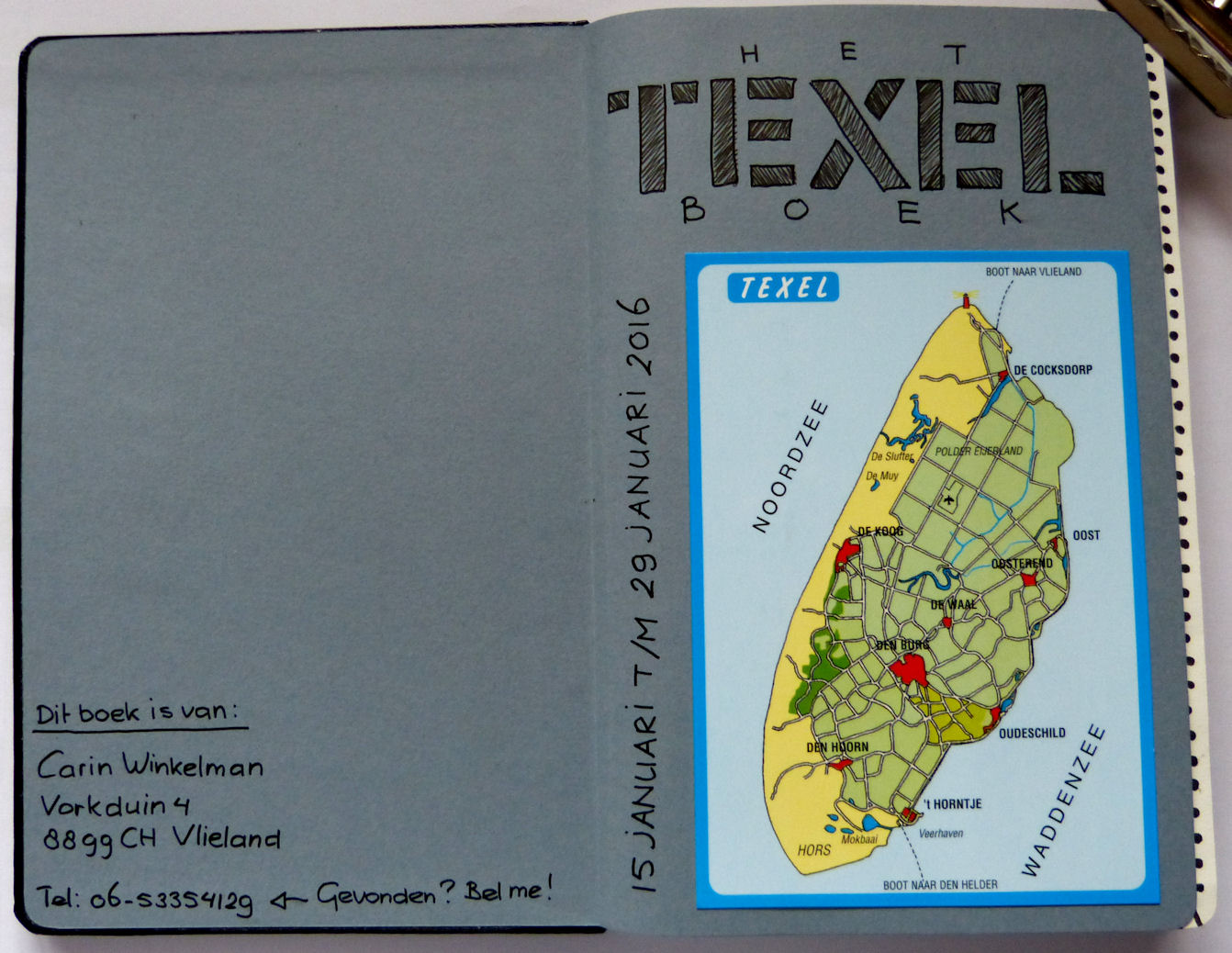 Caatje's Artsy Stuff: The Texel Book - a peek in my travel journal ...