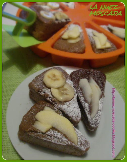 La Nuez Moscada: TORTA FETTE XFETTE TRIGUSTO - BIZCOCHO TRES SABORES