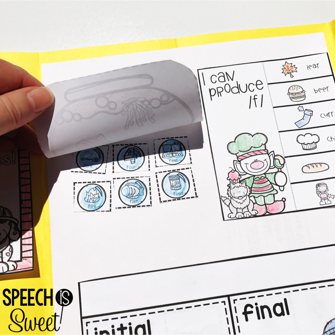 Articulation Lap Book Tutorial (plus freebie!) - Speech is Sweet
