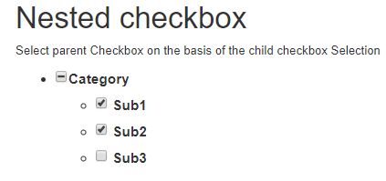 Nested Checkbox Selection