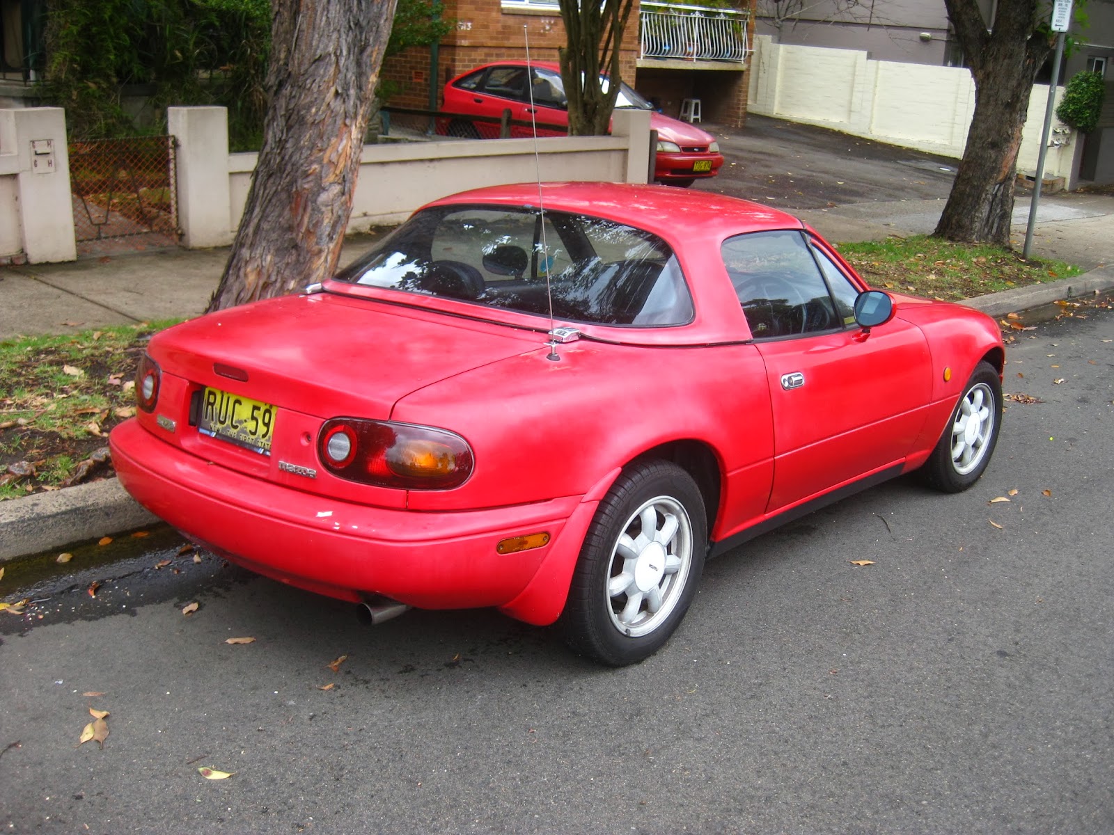Aussie Old Parked Cars: 1991 Mazda MX-5 Hardtop