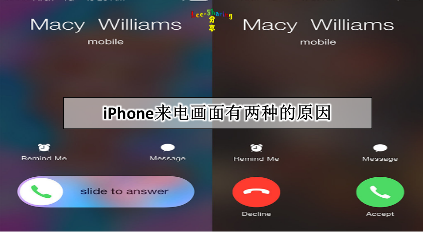 iPhone来电画面为何有两种？90% iPhone Users 都不懂 - Leesharing