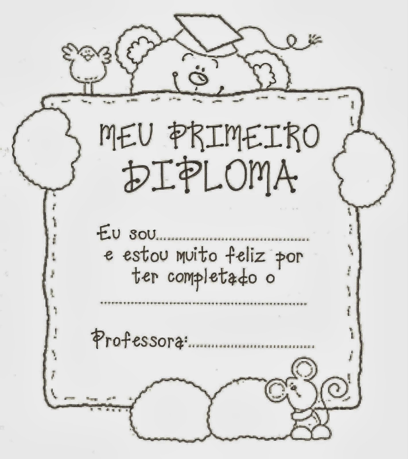 Educar X: Modelos de diploma infantil para imprimir