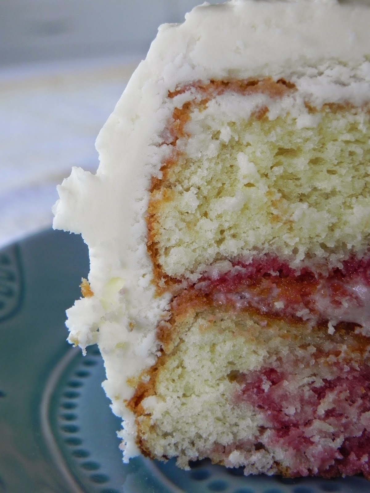 Gift of Simplicity: Marbled White Chocolate Raspberry Cake