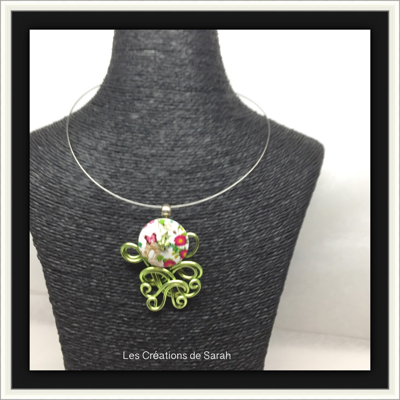 Les créations de Sarah: Collier en fil d'aluminium