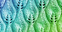 Candle Flame Lace Pattern - Hand Knitting Stitches