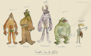 Nicolette Wood: BFG Characters - Giant Line Up