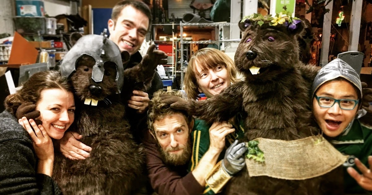 Aslan the Lion and Mr. and Mrs. Beaver - Cruise ship show business!