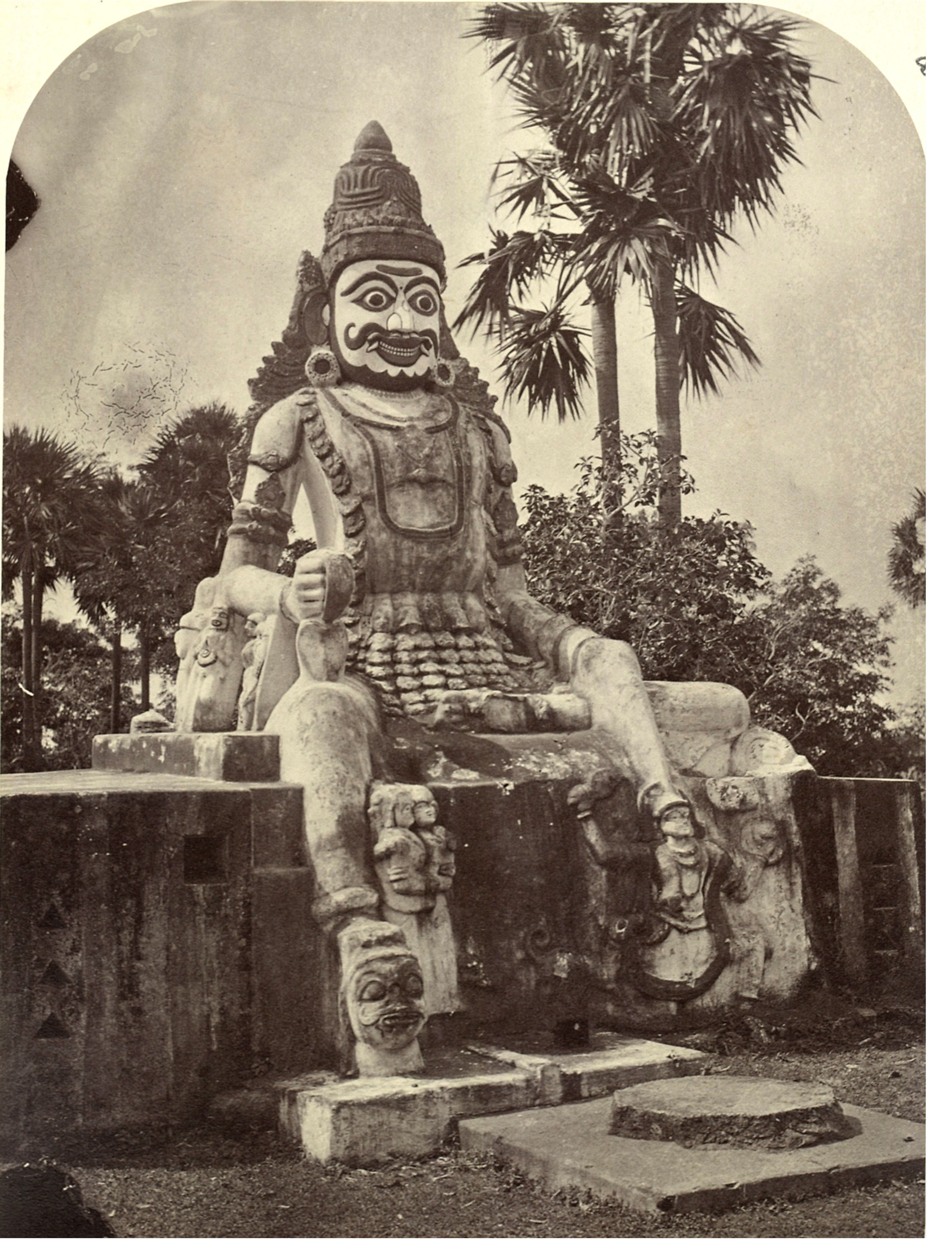 Large Hindu Deity Statue near Rifle Ground Madras (Chennai), Tamil Nadu ...