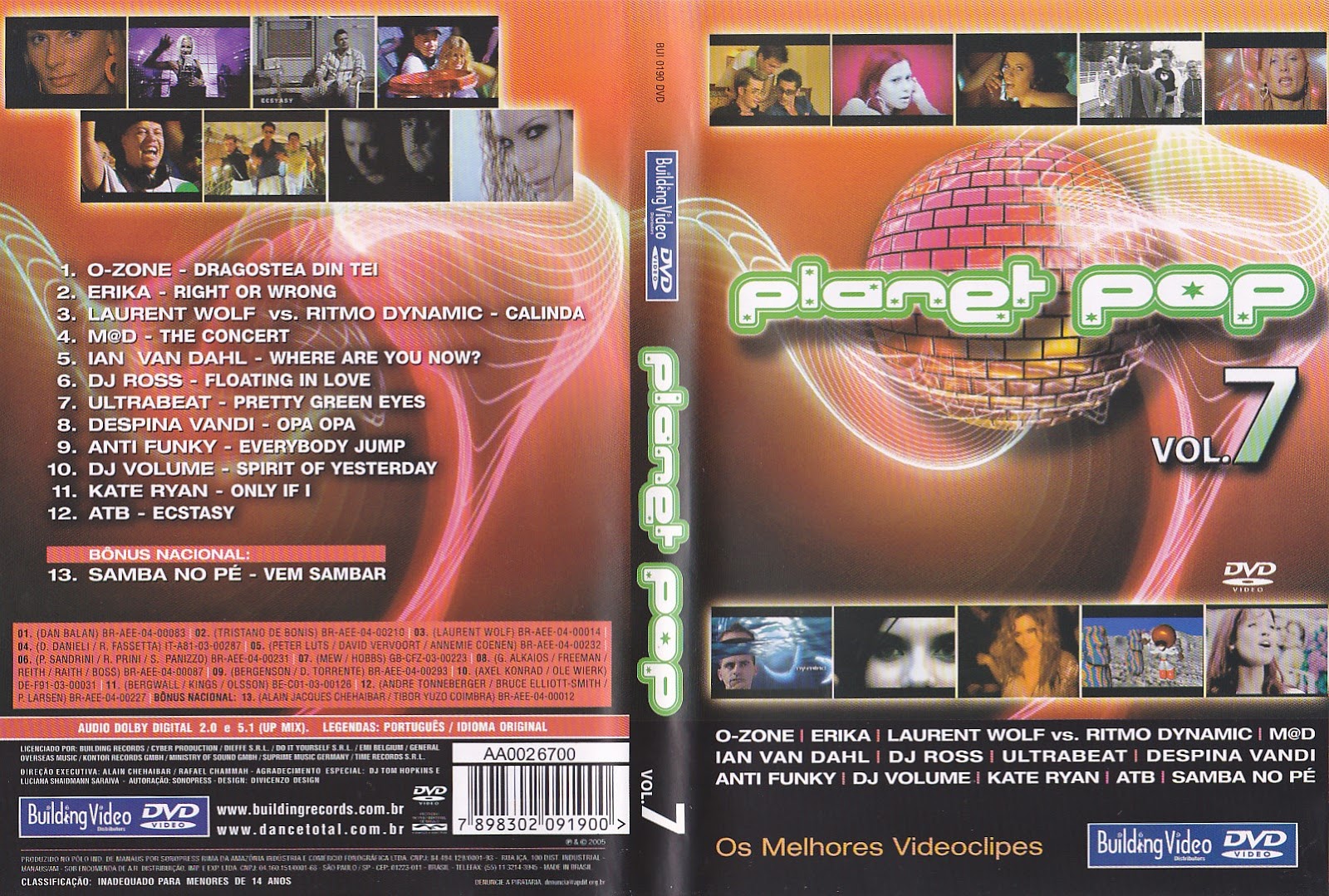 DVD Planet Pop Vol. 7- 2005