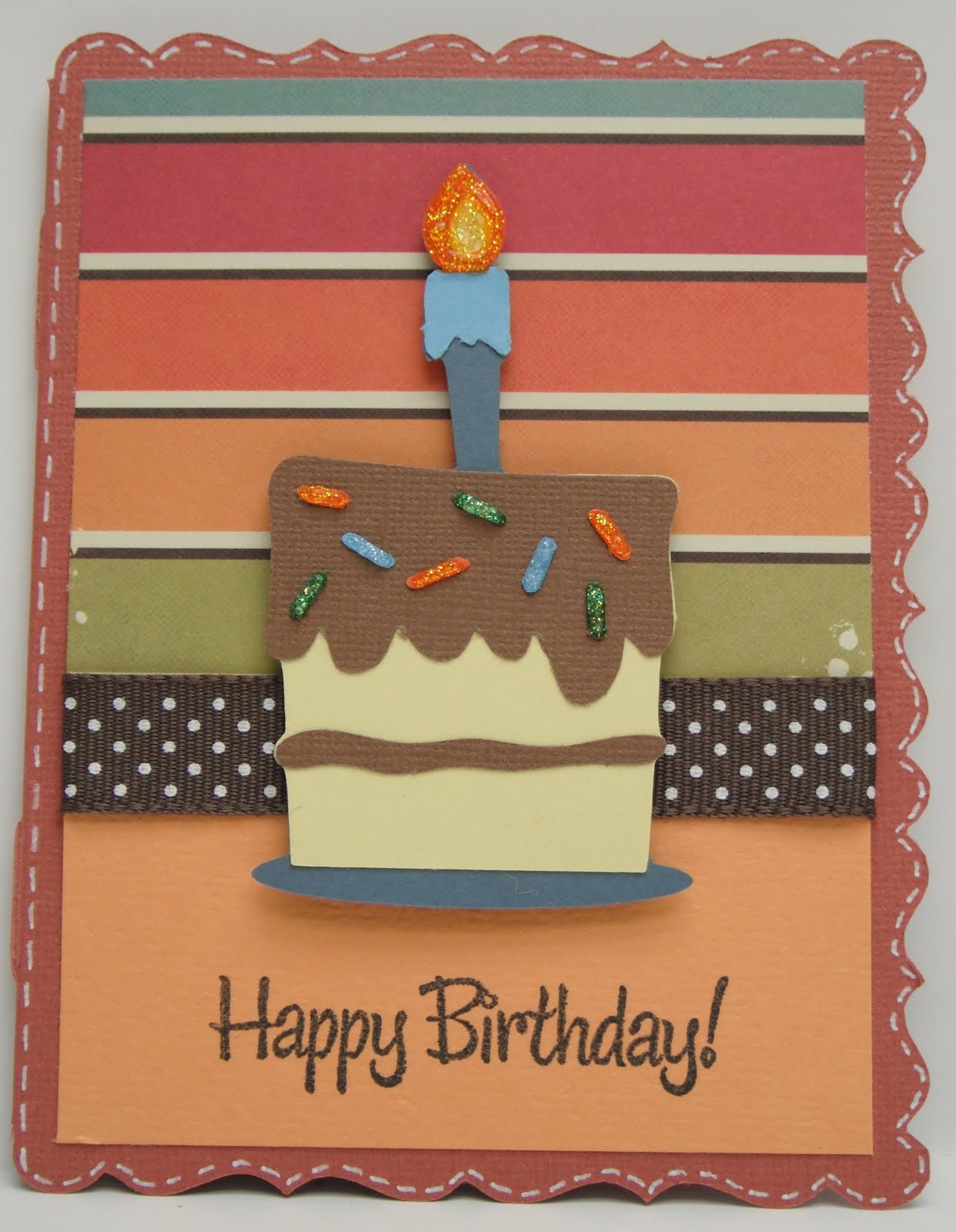 Scrapping Runner Creations: Shaped Birthday Card