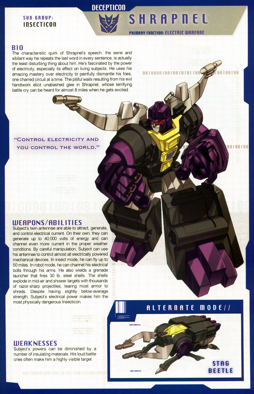 Transformer of the Day: Shrapnel