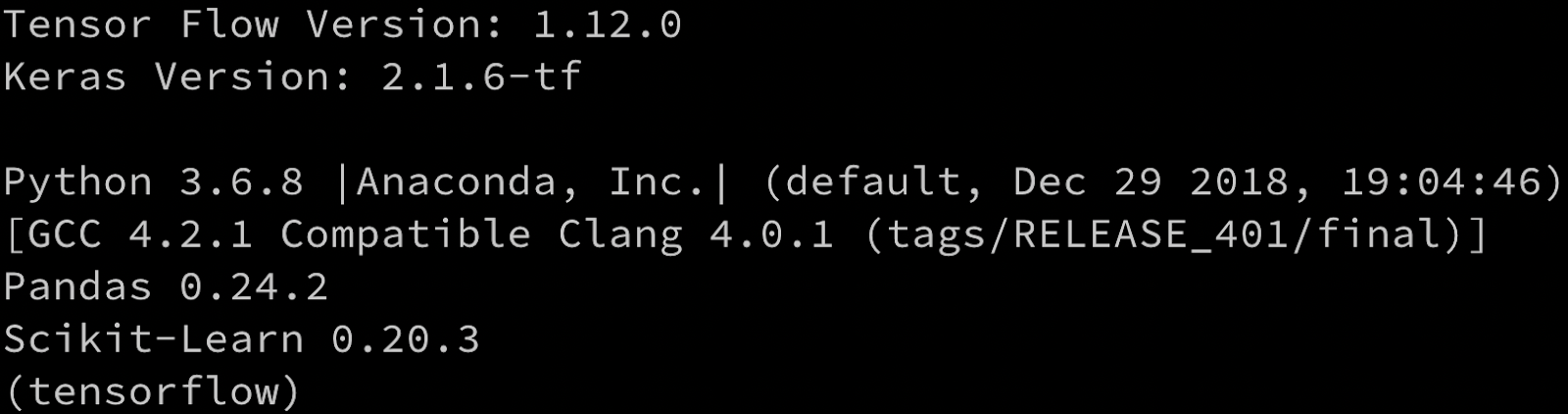 Chiustin: Dealing with TensorFlow incompatibility with Python 3.7 for Mac OSX