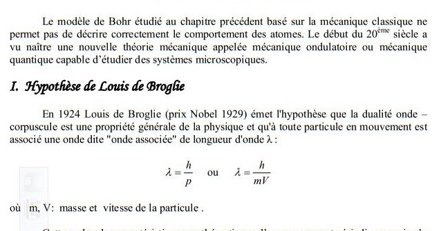 Atomistique chapitre3:MODÈLE QUANTIQUE DE L’ATOME - cours de physique ...