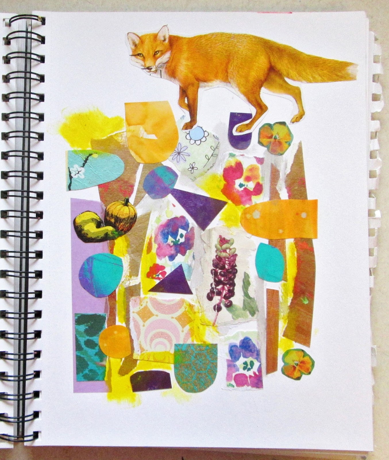 Collage with Fox - Marcia Beckett