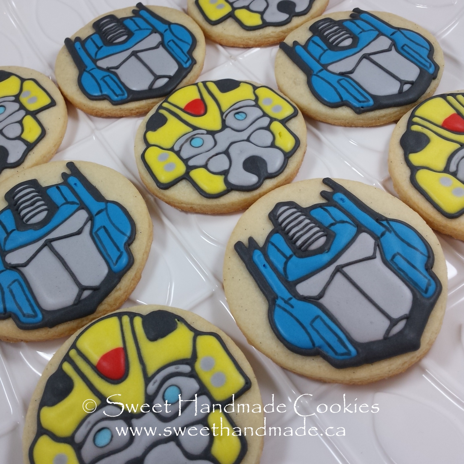 Sweet Handmade Cookies: Transformer Bumblebee Optimus Prime Cookies