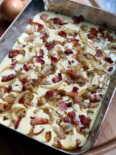 Onion & Bacon Dutch Baby