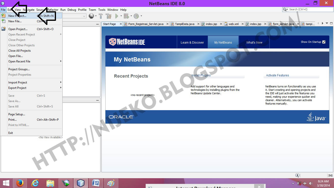 Contoh Java Web Program Servlet Membuat Form Registrasi Nijekoblog