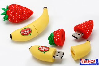 USB Custom Flash PVC Flash Drive Design Workshop: Banana Strawberry USB ...