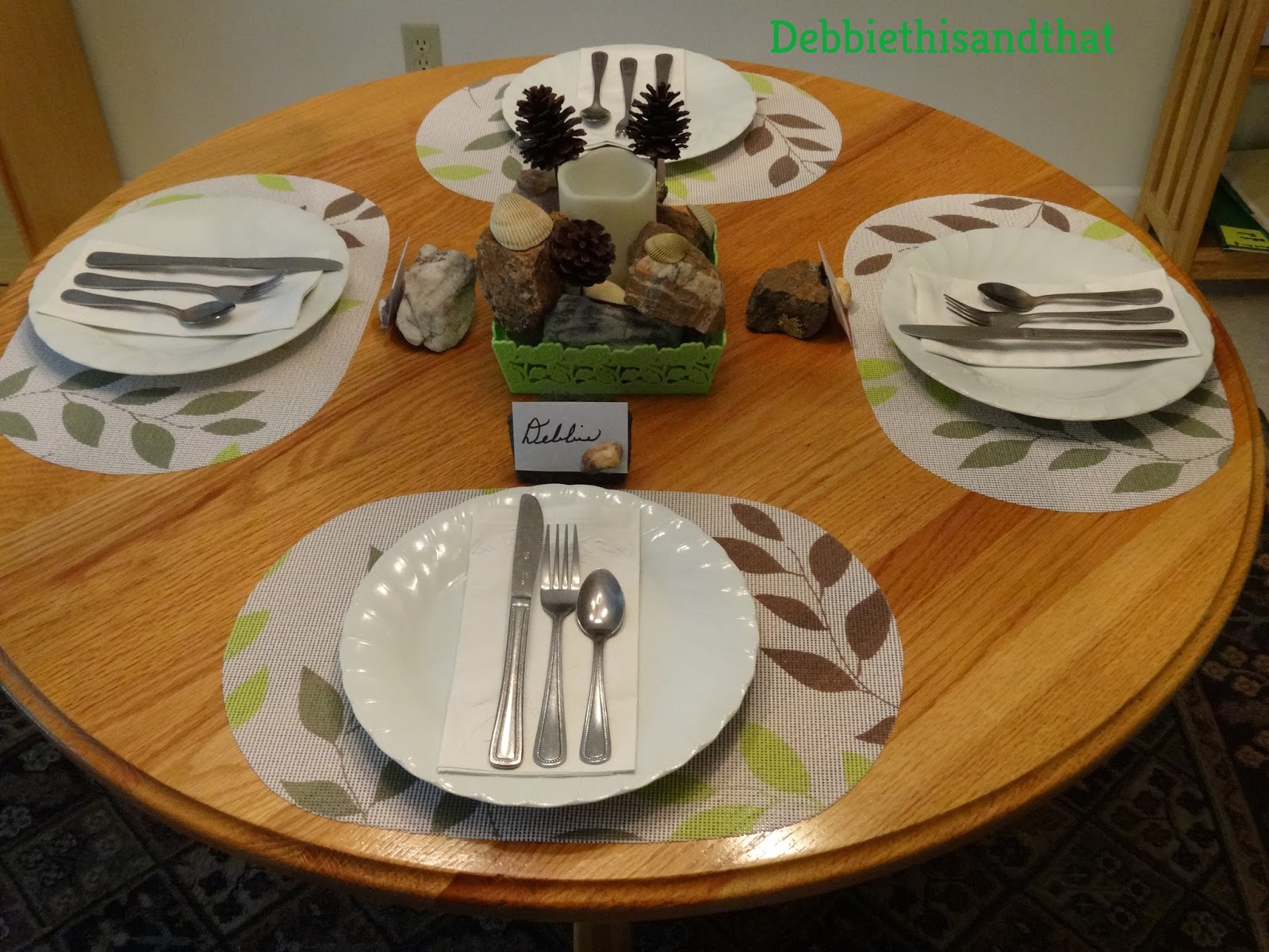 Debbie Styles Life: Summer Tablescape Using Natural Elements and Blog Tour