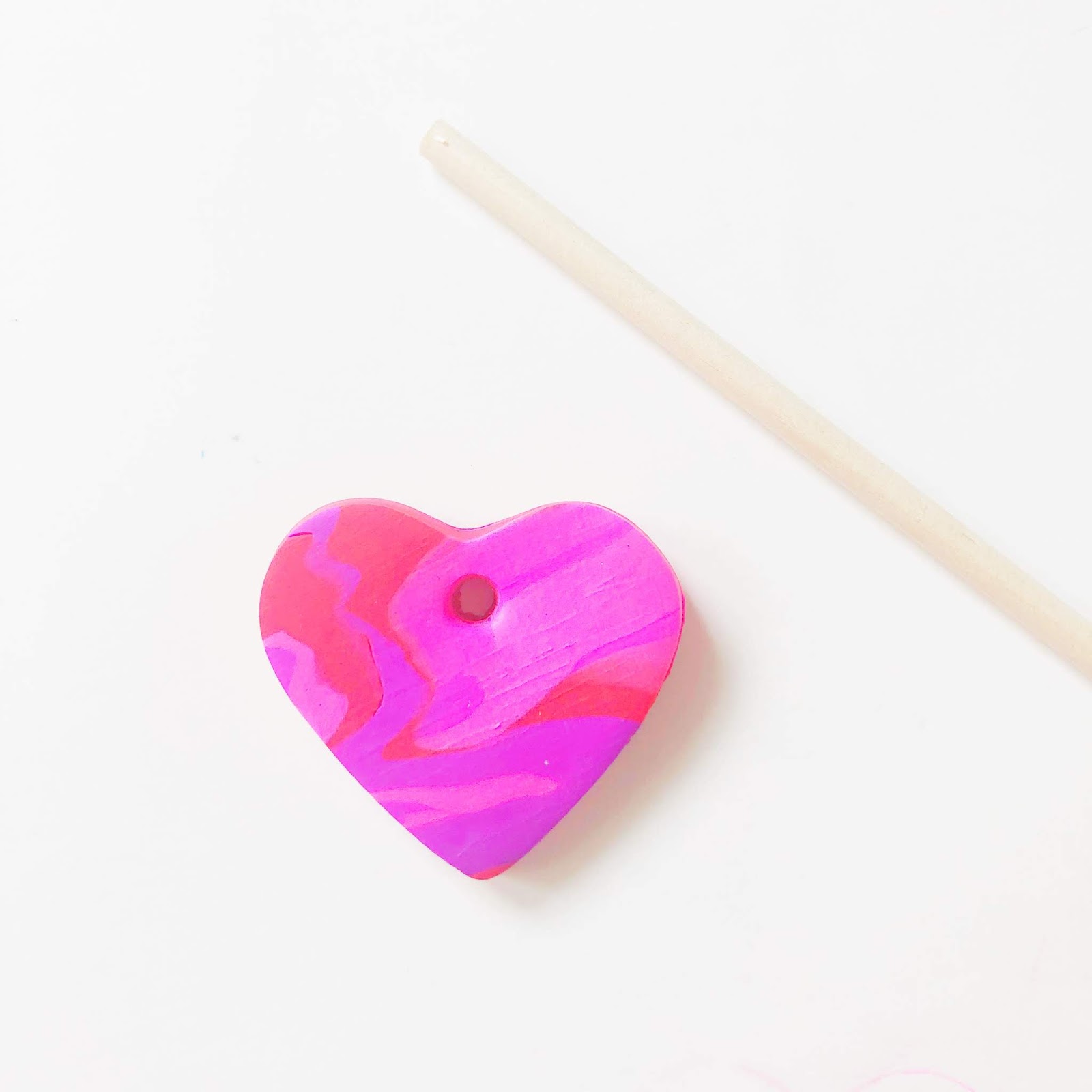 Marbled hearts to celebrate Valentine's Day