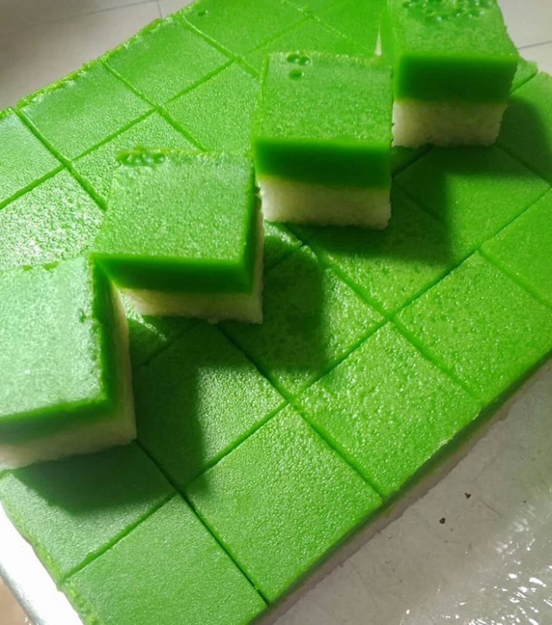 Resepi Kuih Seri Muka Pandan Mudah Bonda