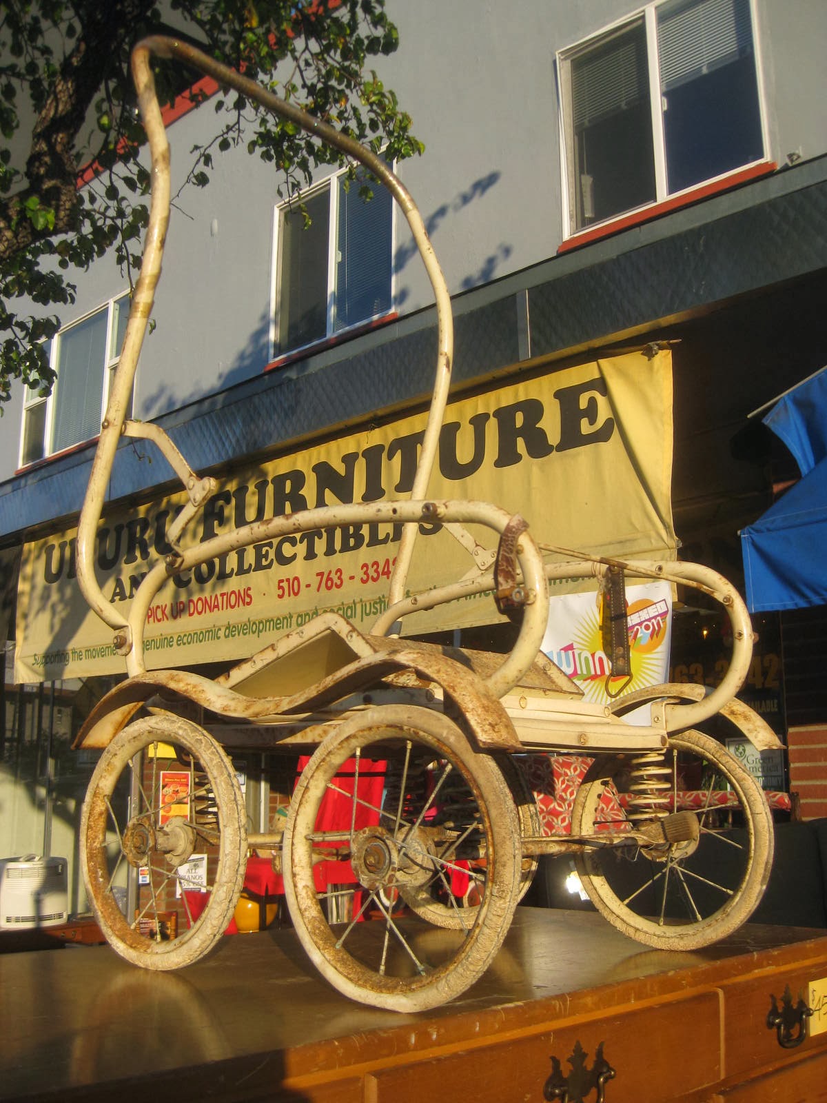 UHURU FURNITURE & COLLECTIBLES: SOLD - Ancient Baby Buggy - $20