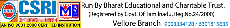 CSRI COMPUTER EDUCATION INSTITUTION VELLORE