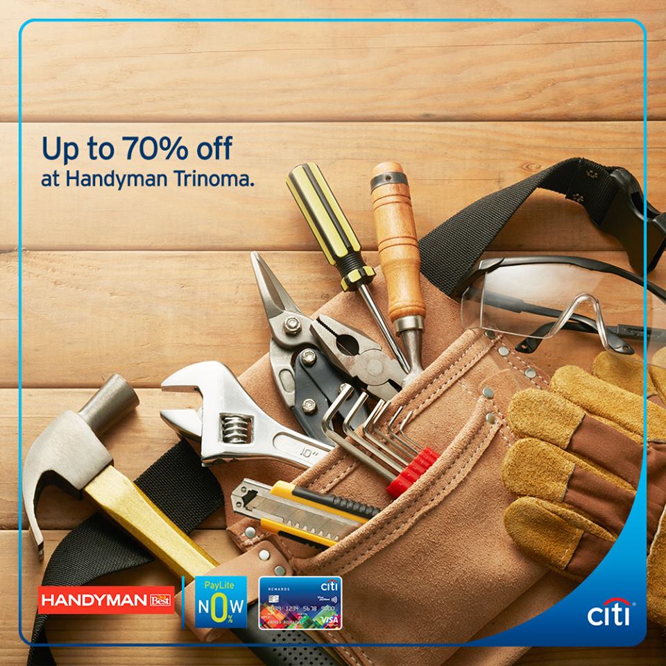 Manila Shopper: Handyman Greatest Shopping Day at TriNoma: Oct 2017