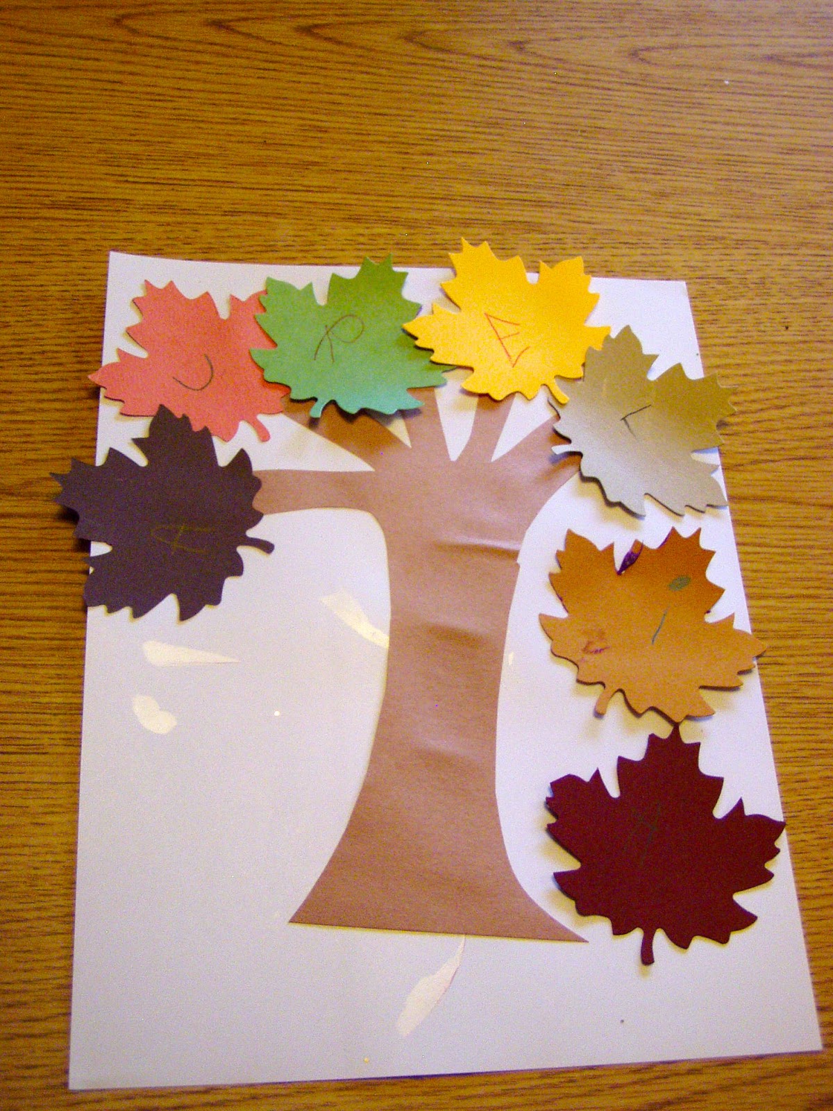 Ms. Sara's Preschool Blog: Leaf crafts