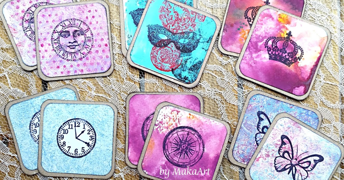 My journey through the mixed media world...: Memory playing cards
