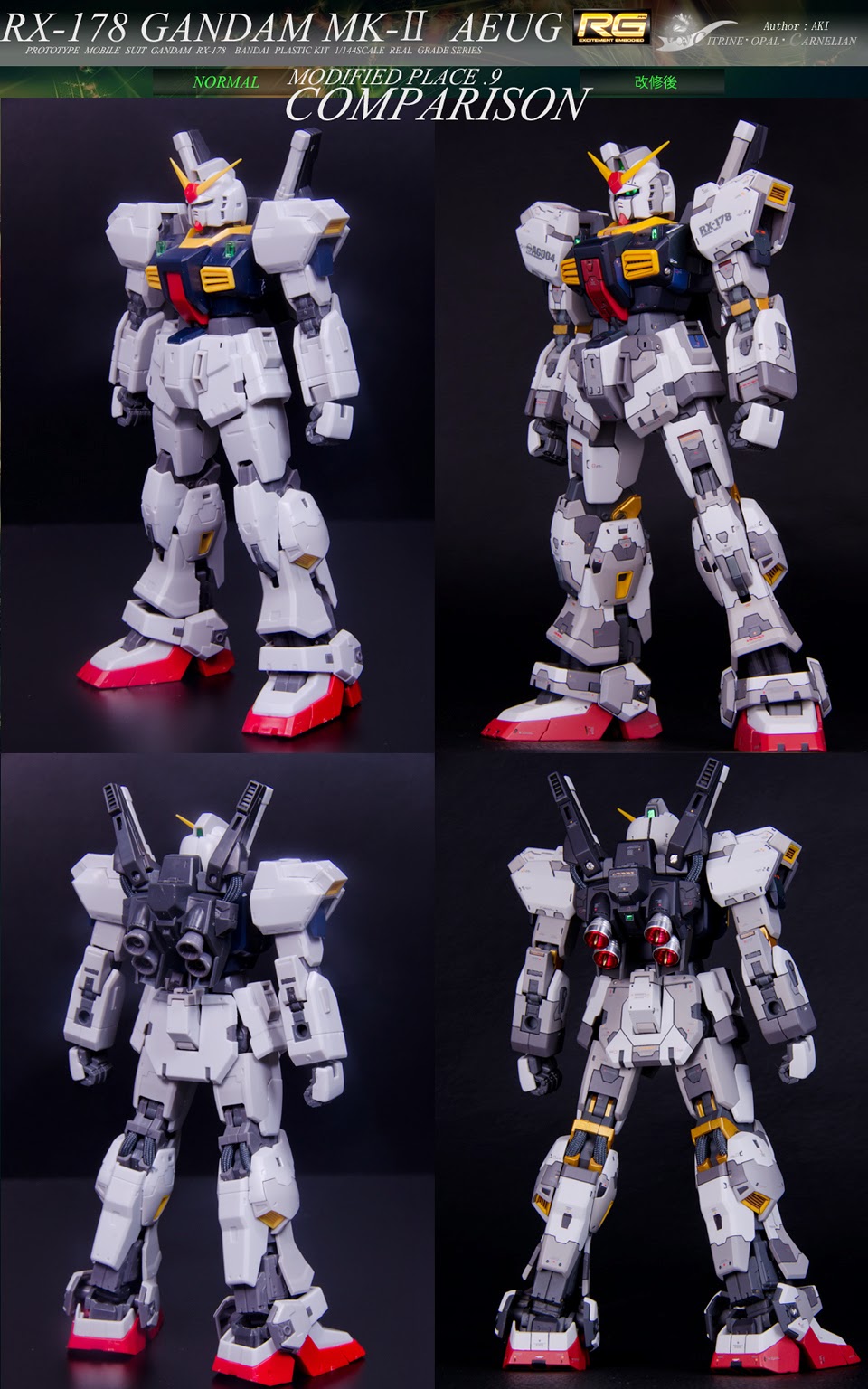 GUNDAM GUY: RG 1/144 Gundam Mk-II AEUG - Customized Build