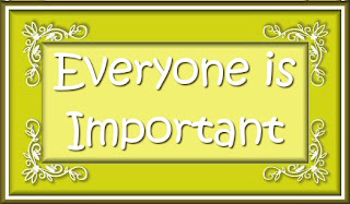 Julia's Creations: Everyone is important